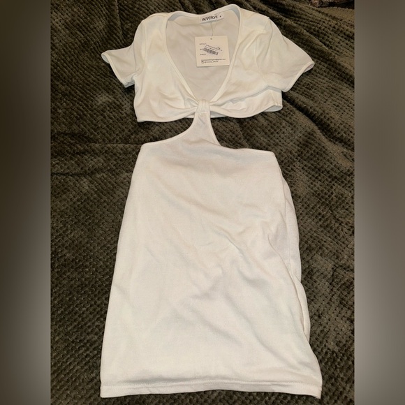 Reverse | Dresses | Reverse White Cutout Mini Dress | Poshmark